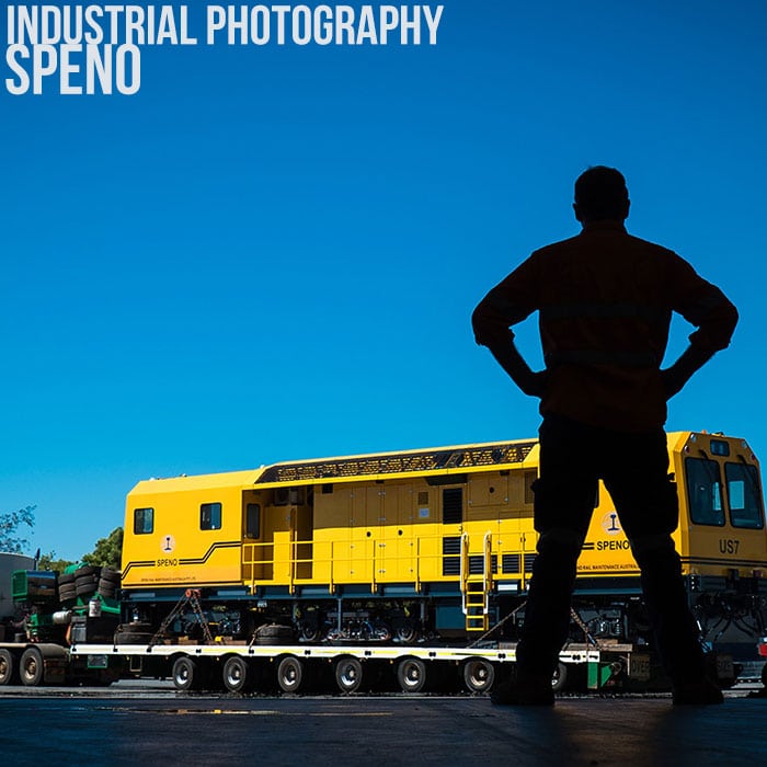 Industrial Photography - Speno Perth Rail Machine - LensNation Perth