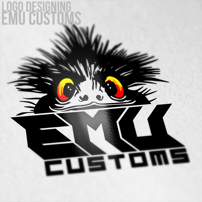 Logo Design for Emu Customs - LensNation Perth