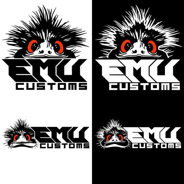 Logo Design for Emu Customs - LensNation Perth