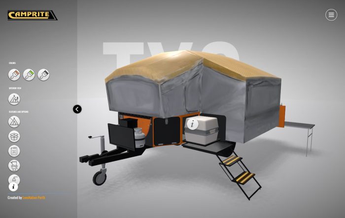 Camprite Camper Trailer 3D 360 Virtual Tour - LensNation Perth