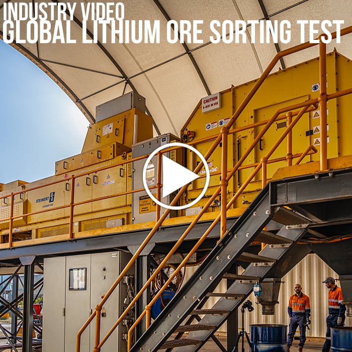 Global Lithium Project ore sorting trial at STEINERT Australia Video - LensNation Perth