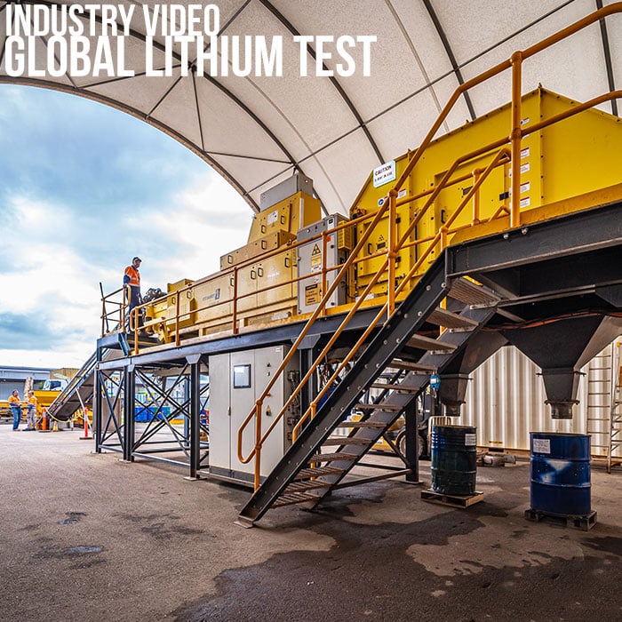 Global Lithium Ore Sorting Trial at STEINERT Australia Photographs ...